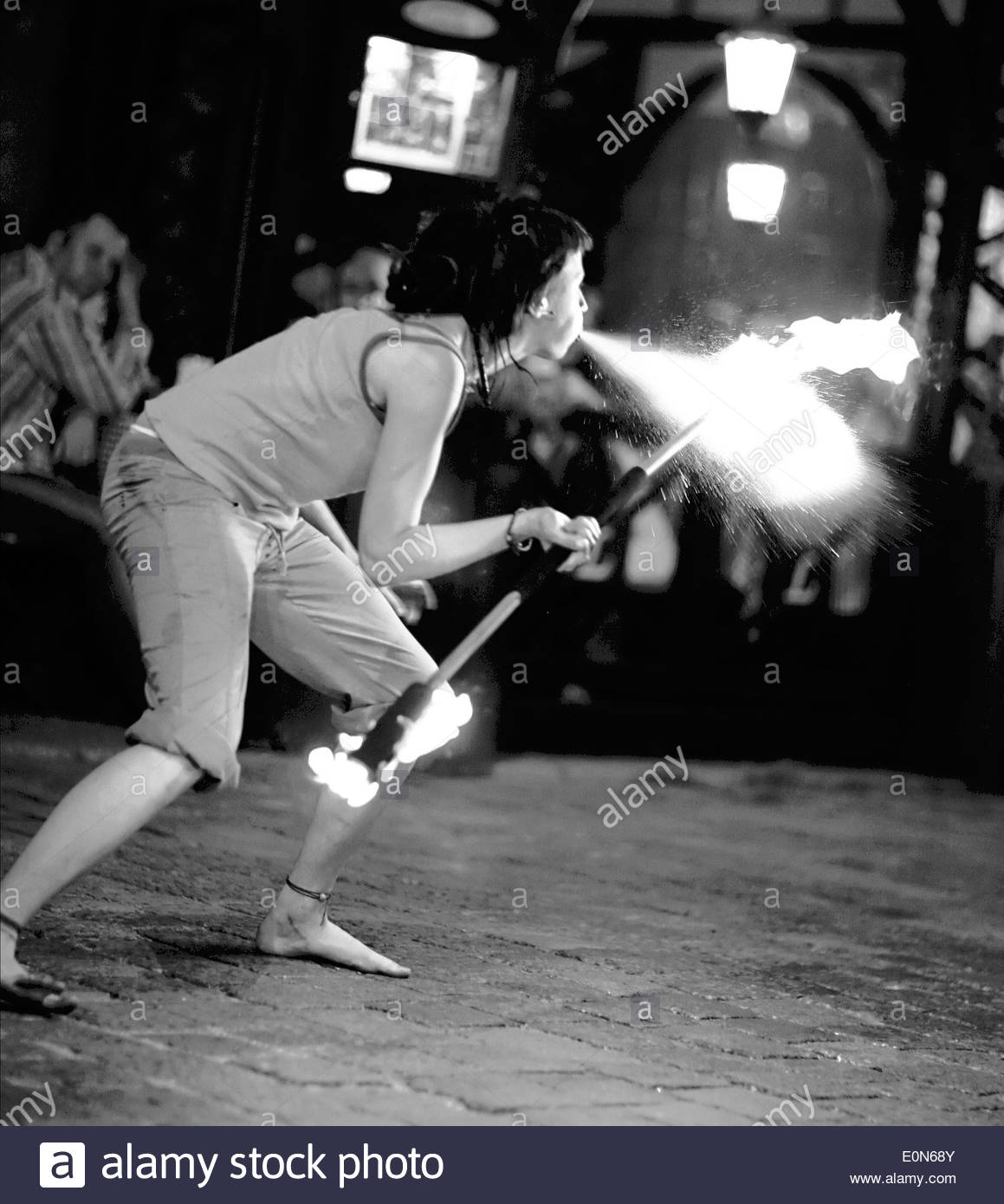 Woman Breathing Fire Stock Photos & Woman Breathing Fire Stock Images ...