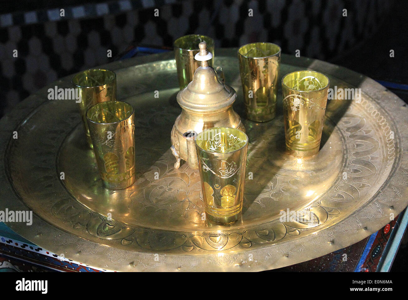 Moroccan tea kettles Stock Photo - Alamy