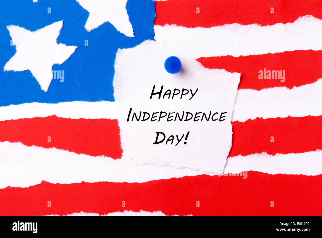 American Flag Background with Happy Independence Day Notice aon it ...
