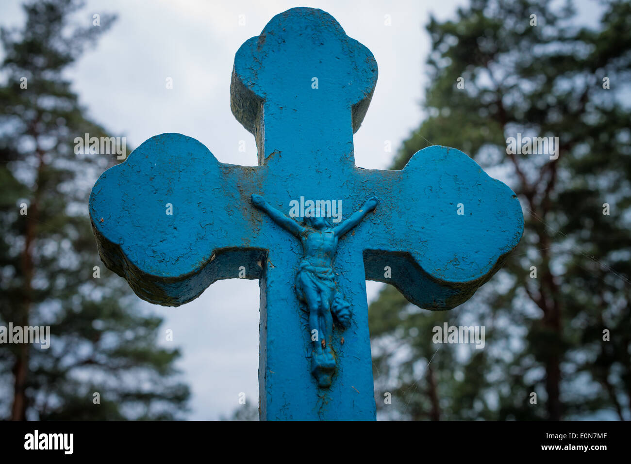 Tradition of decorating Orthodox cemetery crosses in Eastern Poland ...