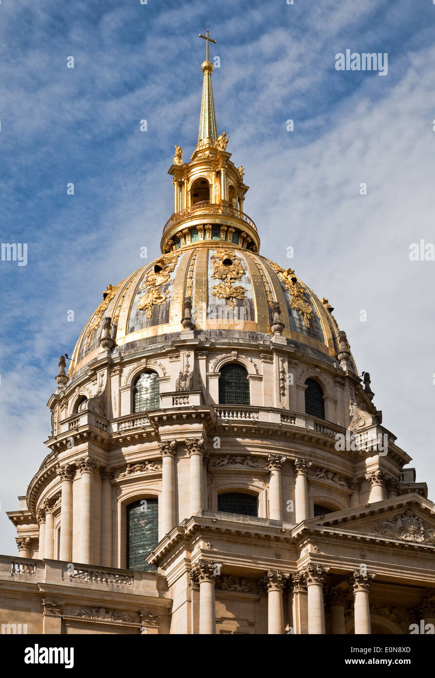 Dome des Invalides at Esplanade des Invalides, Paris, France Stock ...