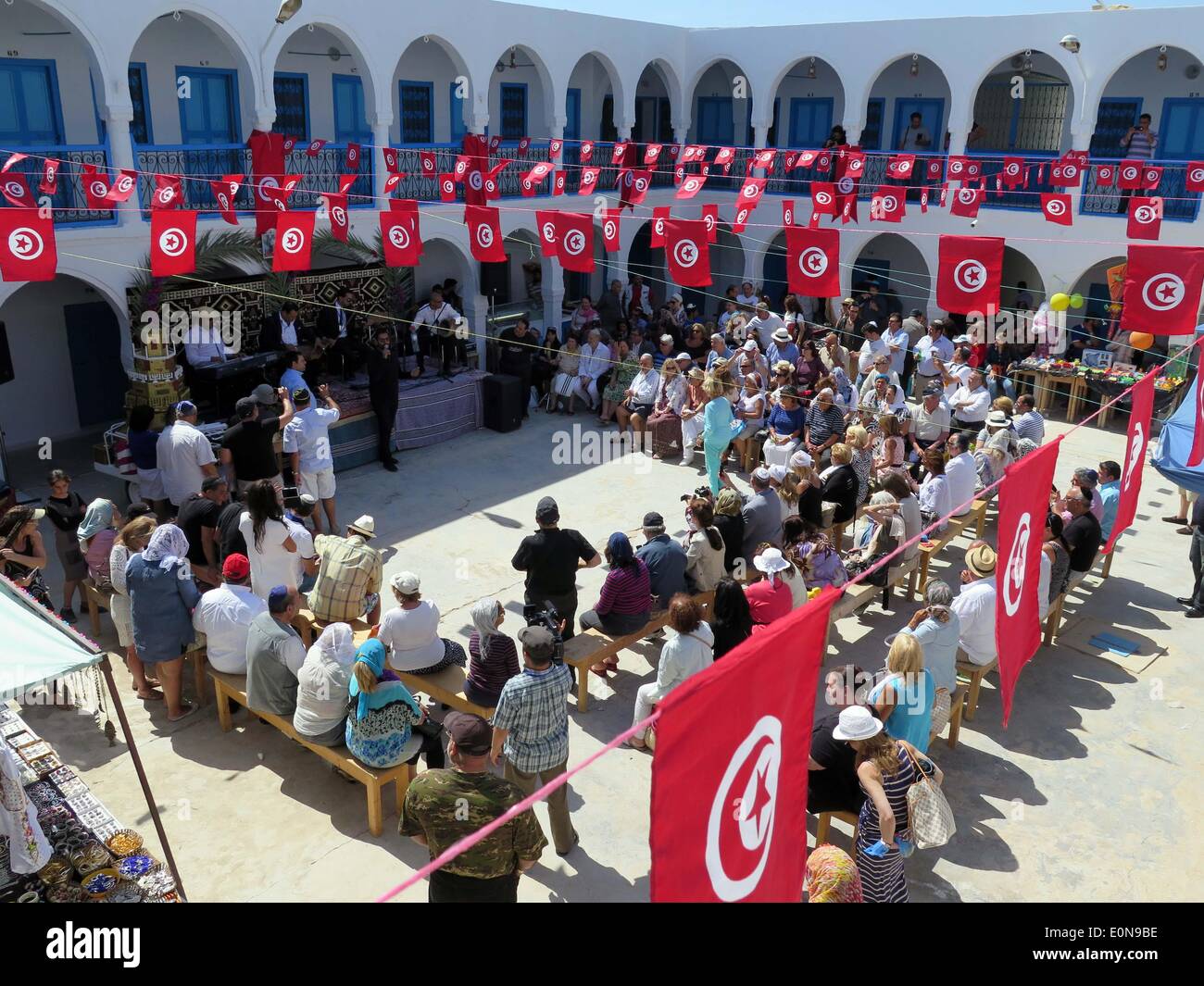 Djerba, Tunisia. 16th May, 2014. People attend the annual Jewish ...