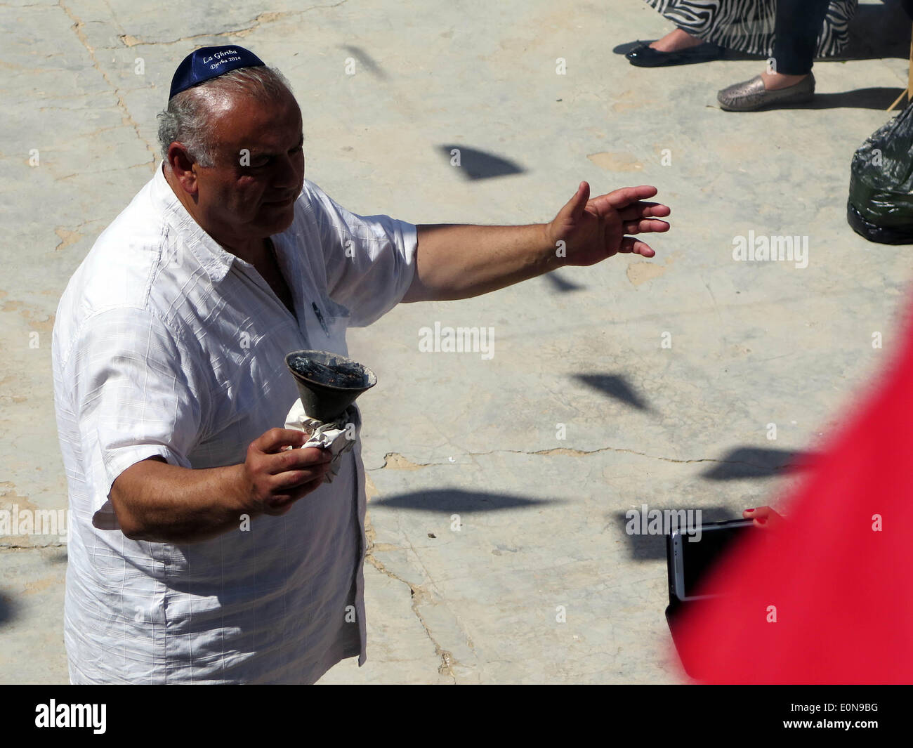 Djerba, Tunisia. 16th May, 2014. People attend the annual Jewish ...