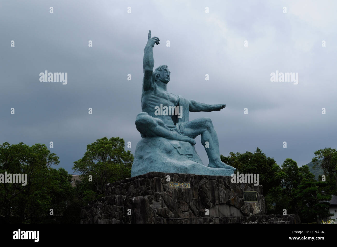 Peace Statue,Peace Park,Nagasaki city, Nagasaki,Japan Stock Photo - Alamy