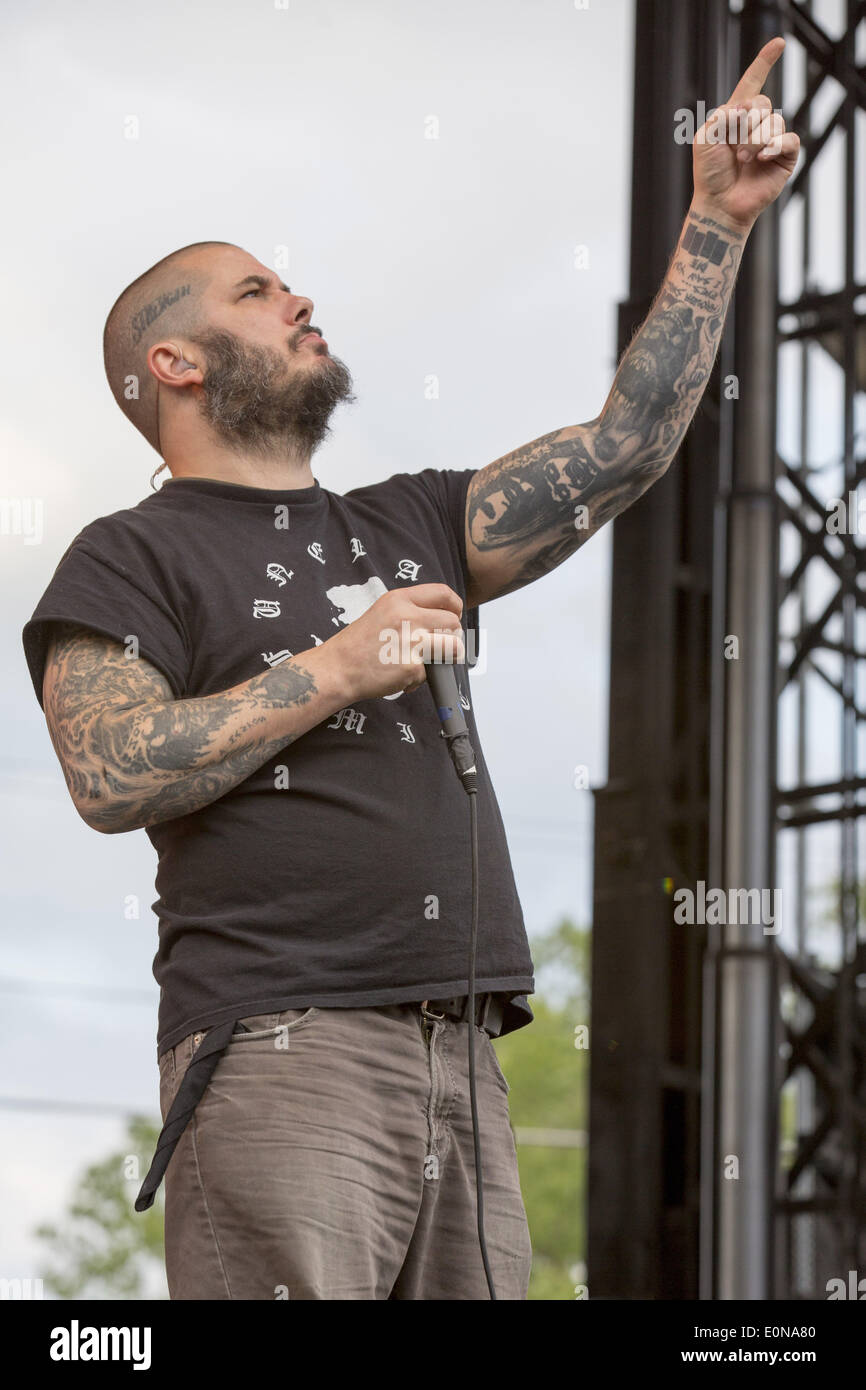 Columbus, Ohio, USA. 16th May, 2014. Vocalist PHIL ANSELMO of Down ...