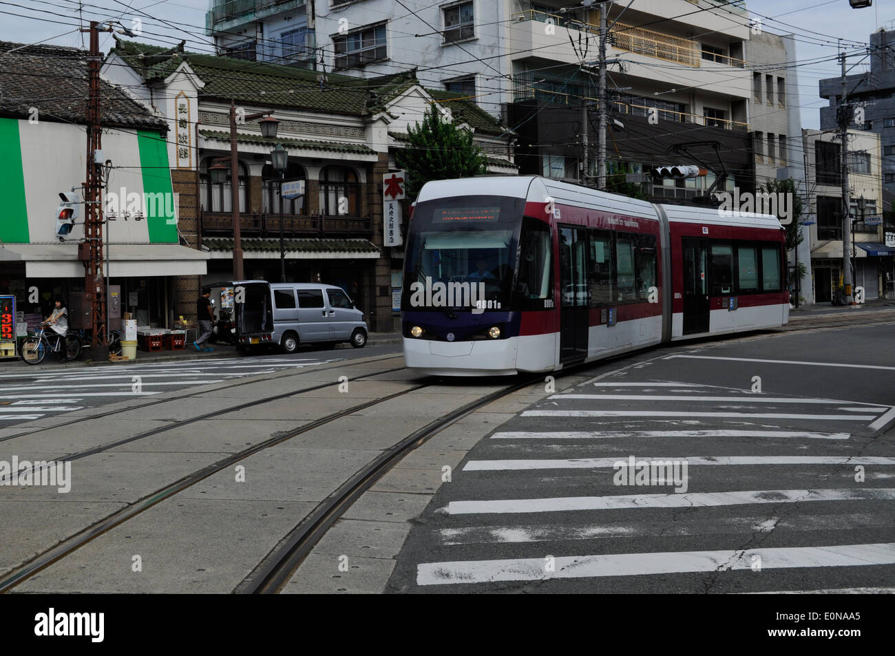 Tram,Kumamoto city, Kumamoto, Japan Stock Photo - Alamy