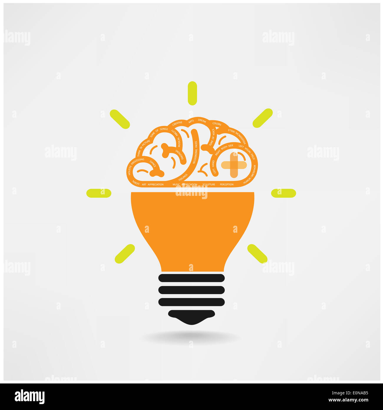 Creative brain Idea concept background design for poster flyer cover ...