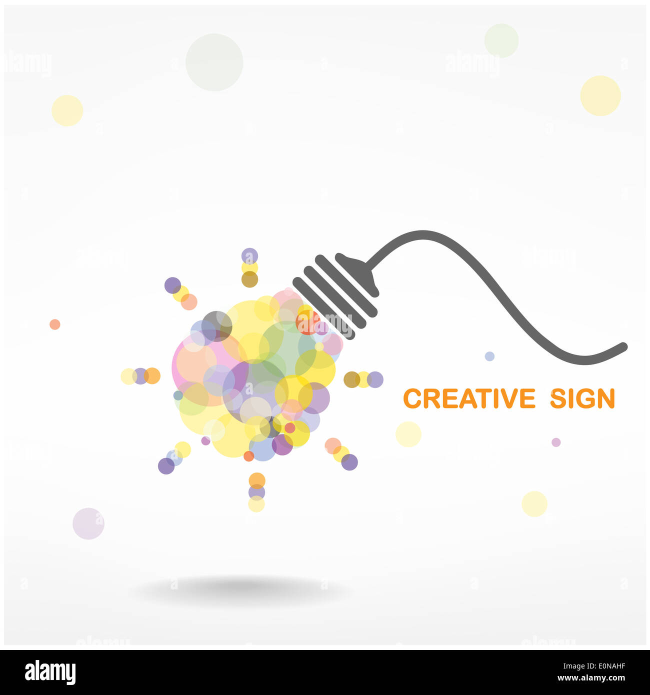 Creative light bulb Idea concept background design for poster flyer ...