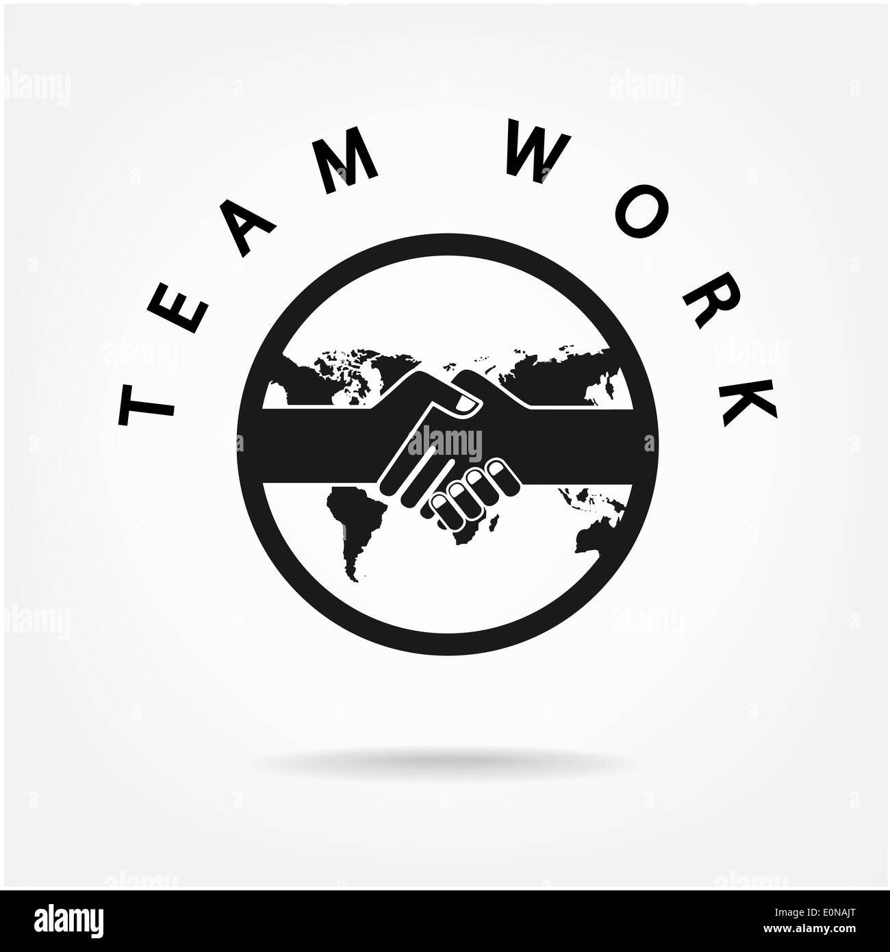 Handshake symbol Black and White Stock Photos & Images - Alamy