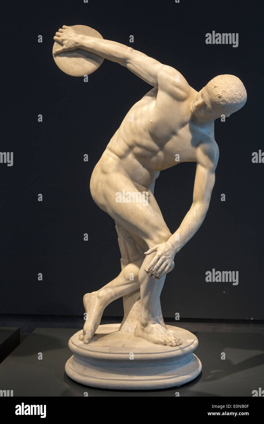 discus thrower Discobolus Palombara, National Museum of Rome, Museo ...
