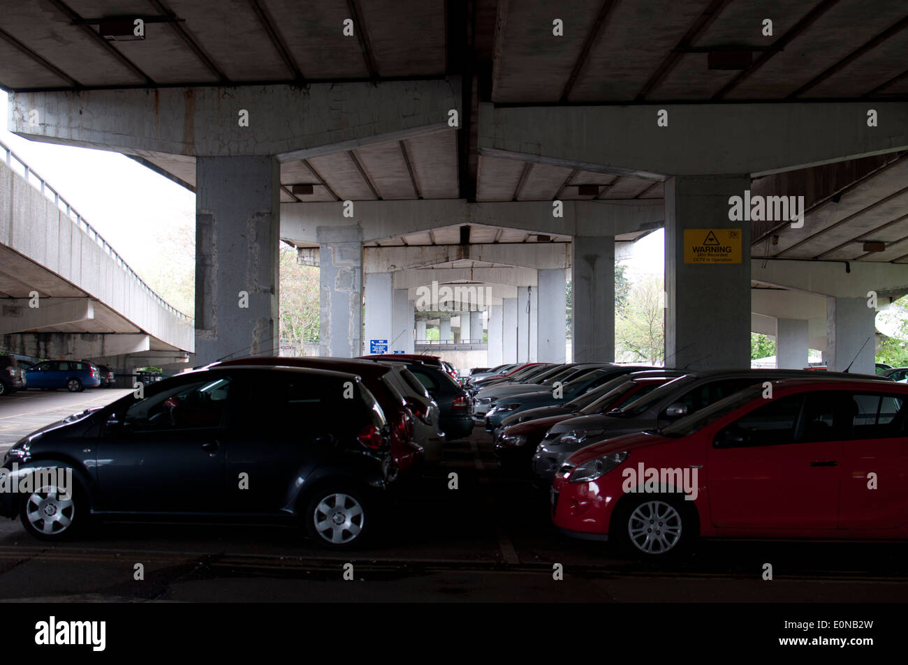 Gosford Street car park under Coventry Ring Road, West Midlands ...