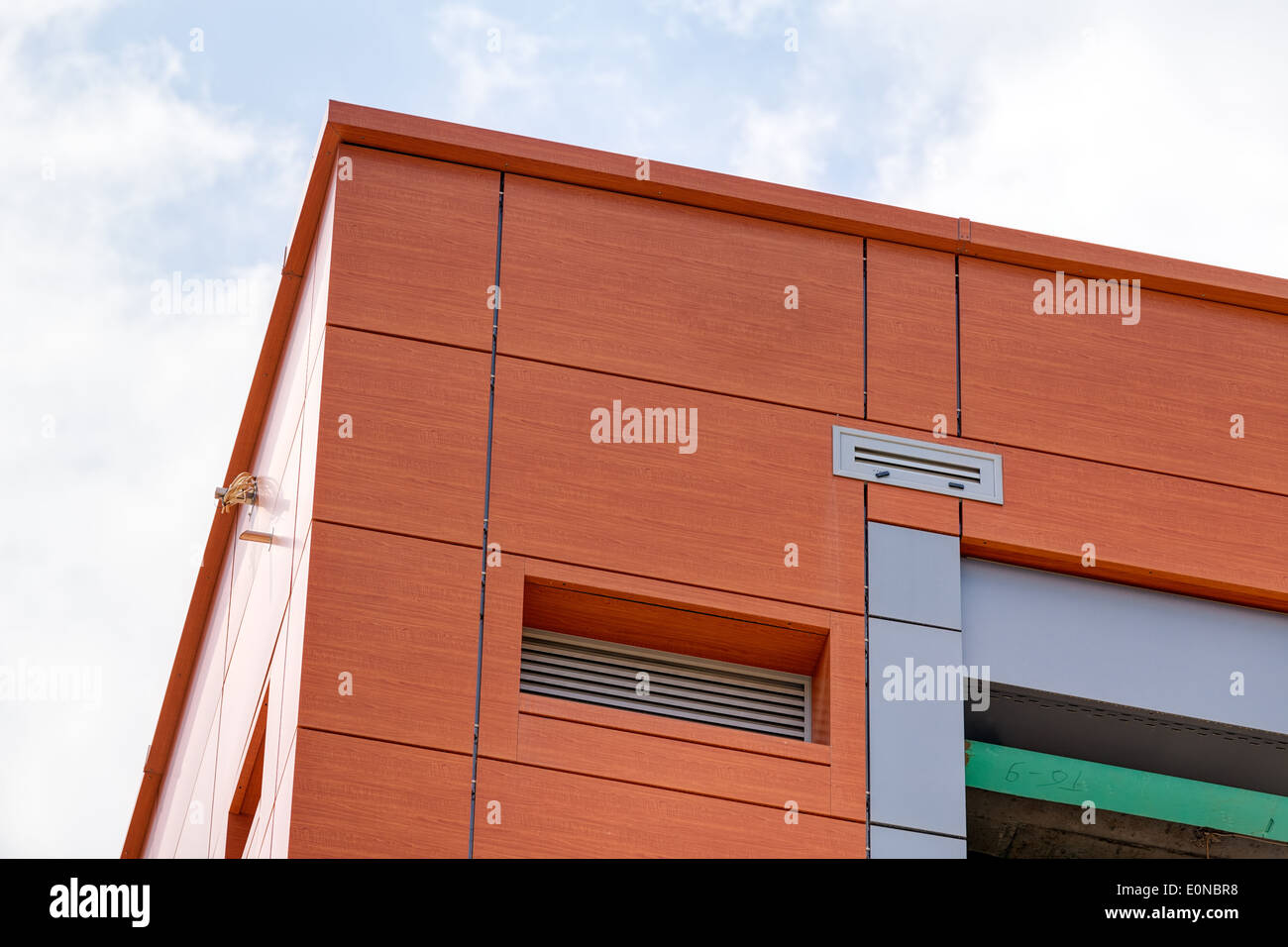 Details of aluminum facade and aluminum panels Stock Photo - Alamy