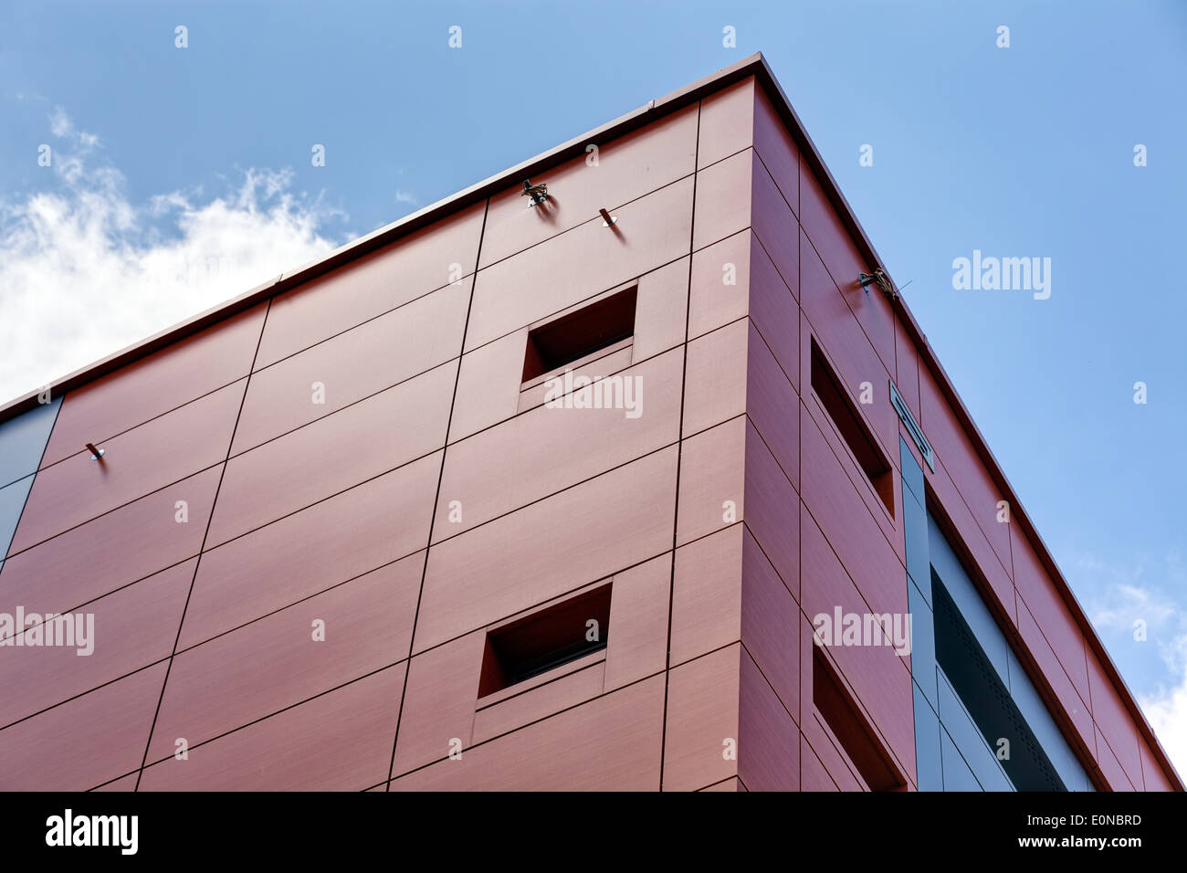 Details of aluminum facade and aluminum panels Stock Photo - Alamy