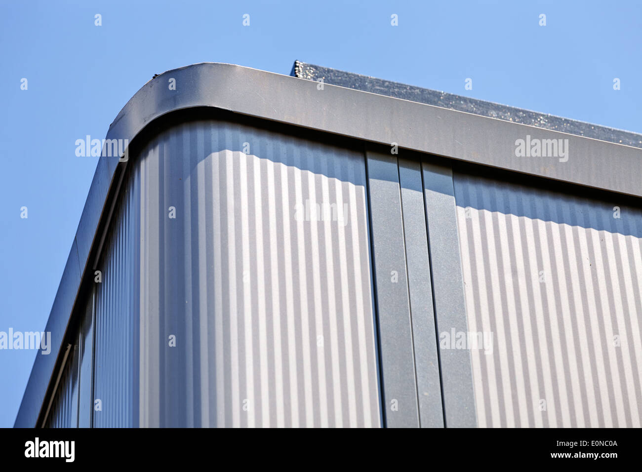 Details of aluminum facade and aluminum panels Stock Photo - Alamy