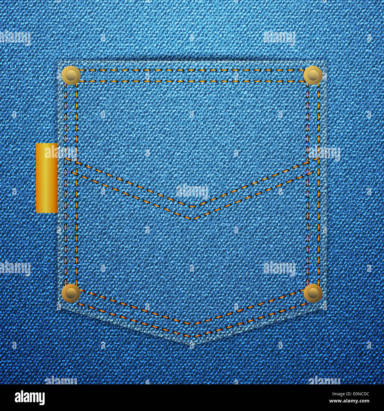 Blue denim back pocket background Stock Photo - Alamy