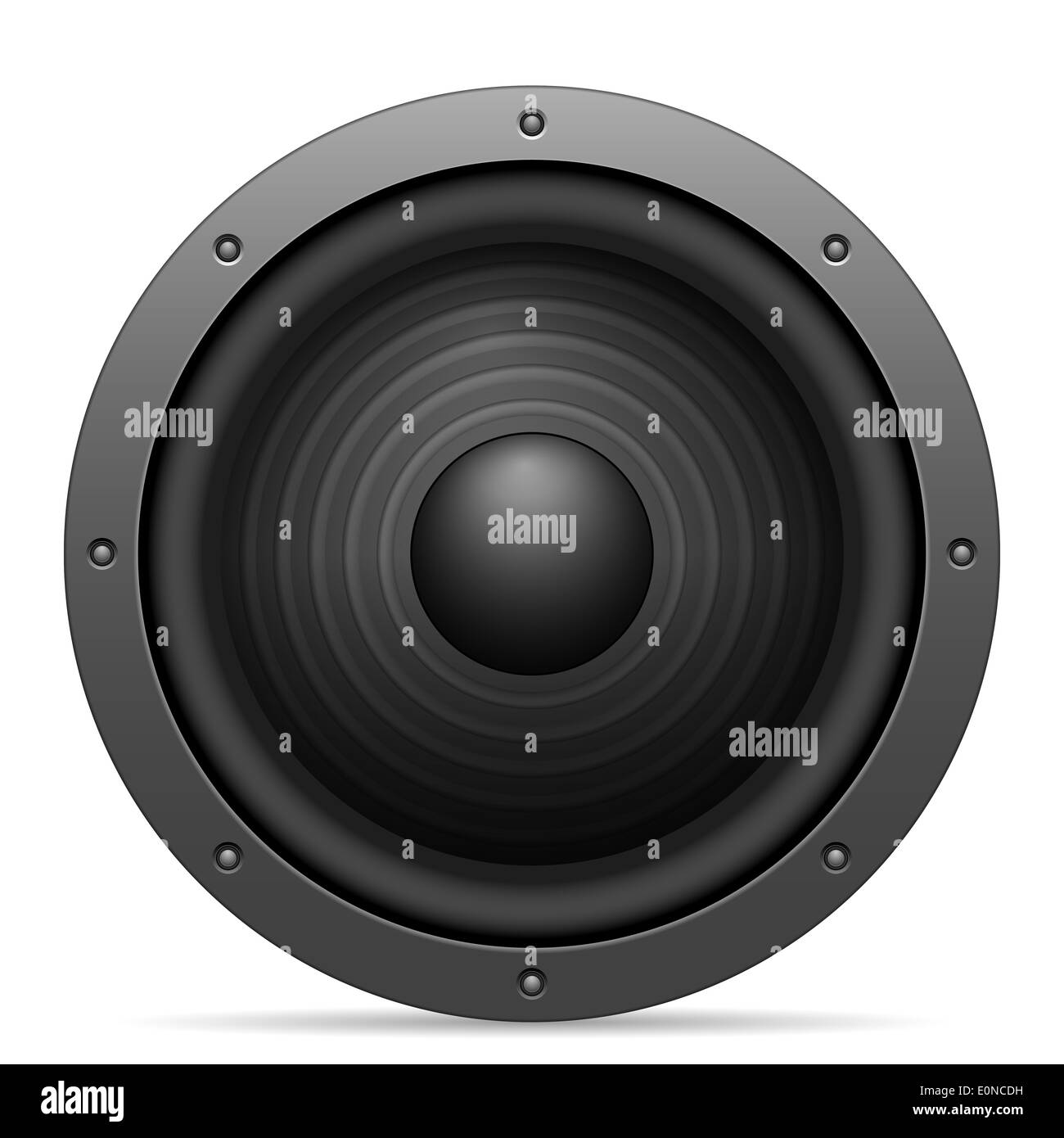 Sound speaker on a white background Stock Photo - Alamy