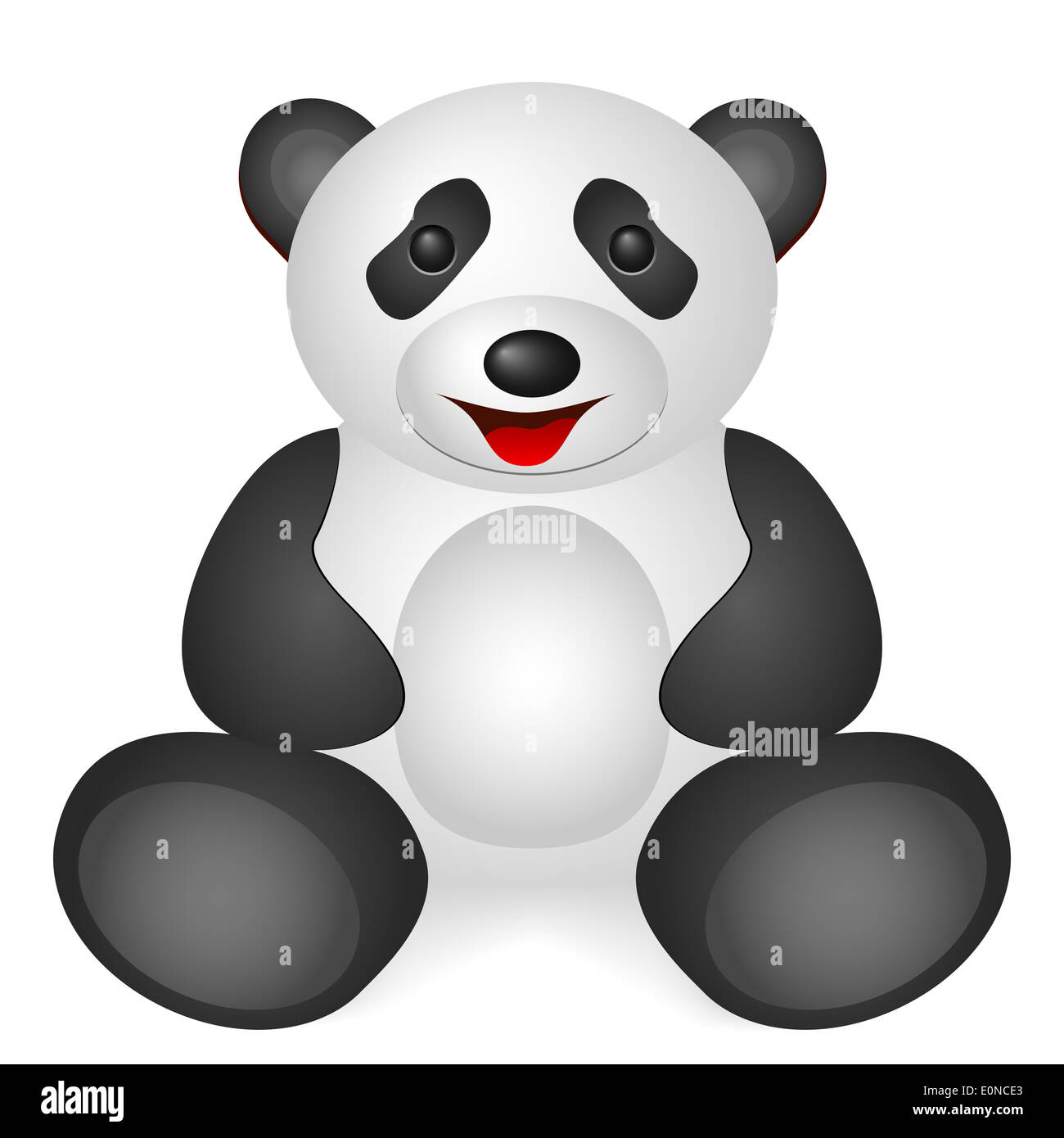Panda on a white background Stock Photo - Alamy
