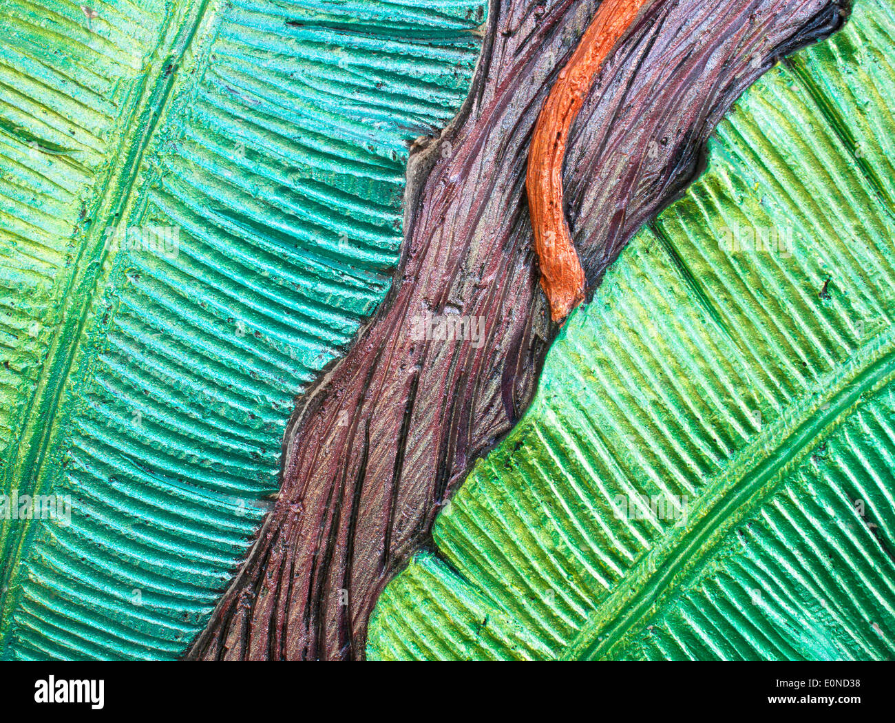 Stucco walls abstract form of a tree Stock Photo - Alamy