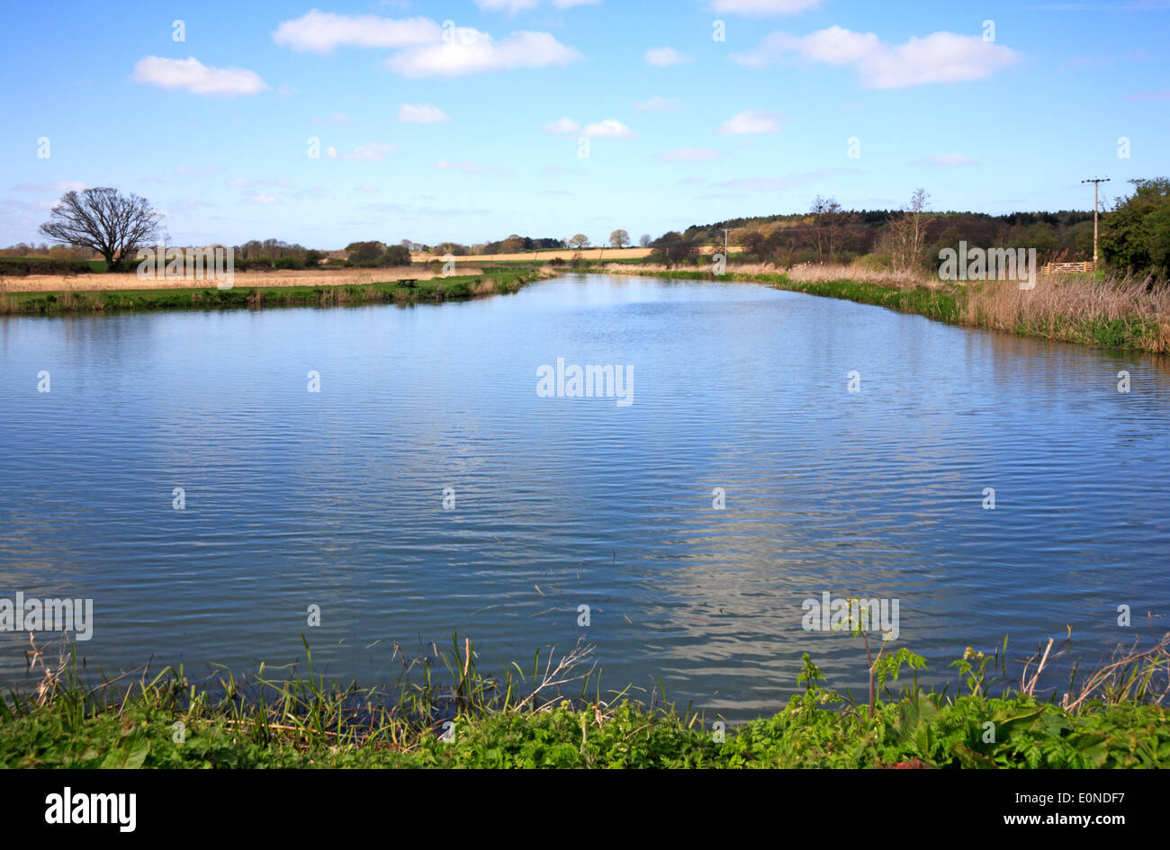 A view of the mill pool and the former North Walsham and Dilham Canal ...