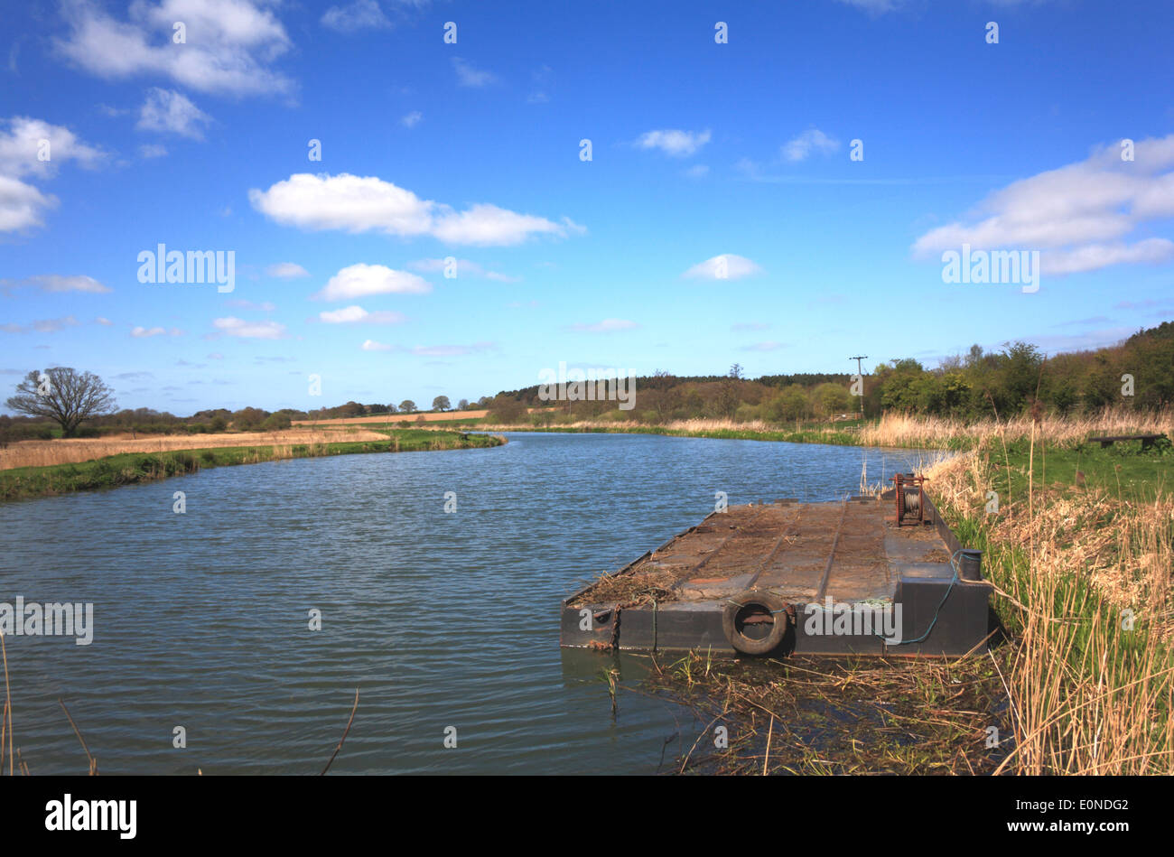 A view of the mill pool with pontoon at Ebridge Mill, near North ...