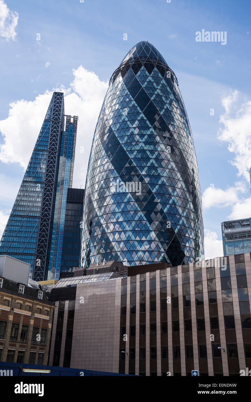 Swiss Re Tower, City of London, UK Stock Photo - Alamy