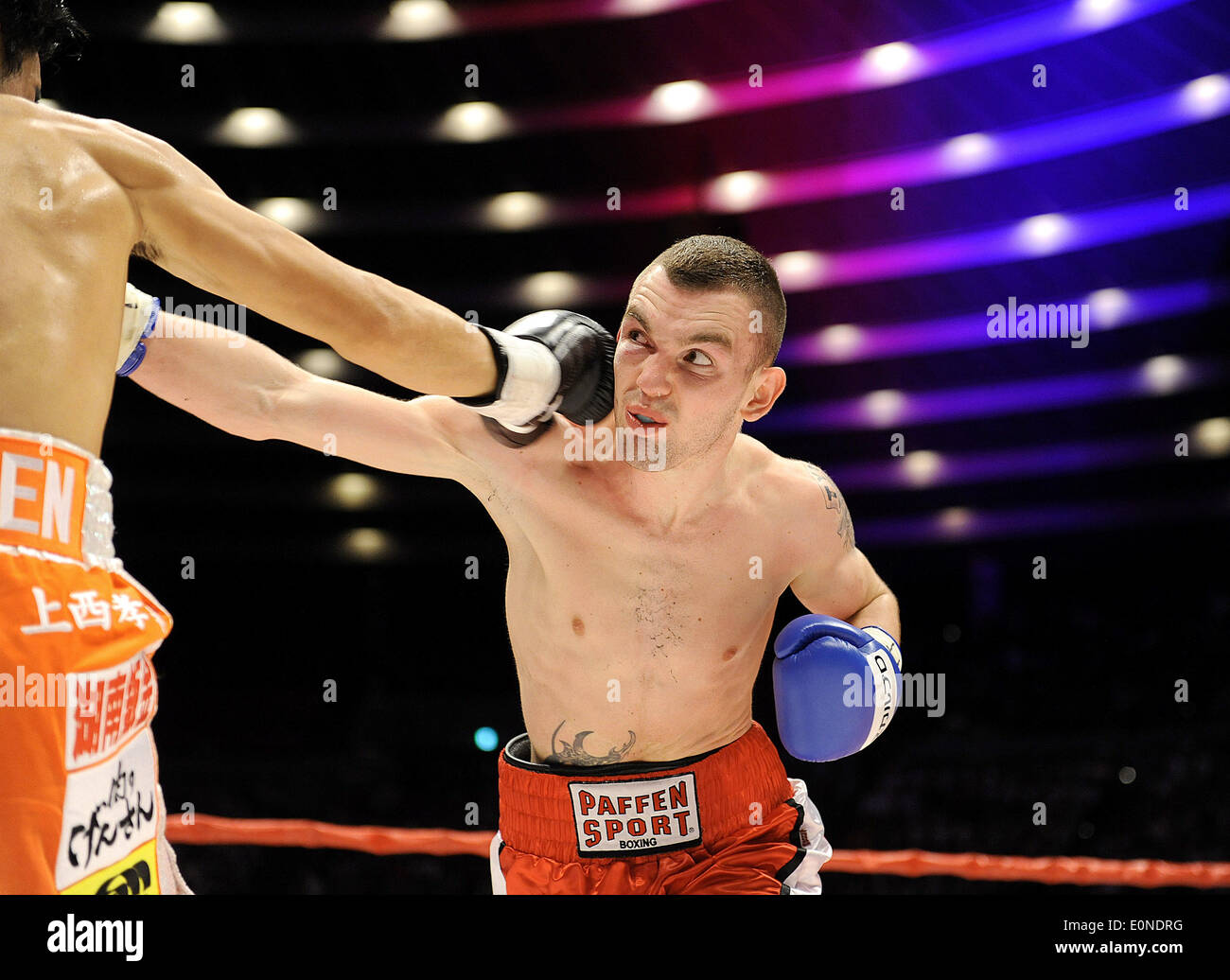 Stephane Jamoye (BEL), APRIL 23, 2014 - Boxing : WBC bantamweight title bout between Shinsuke ...