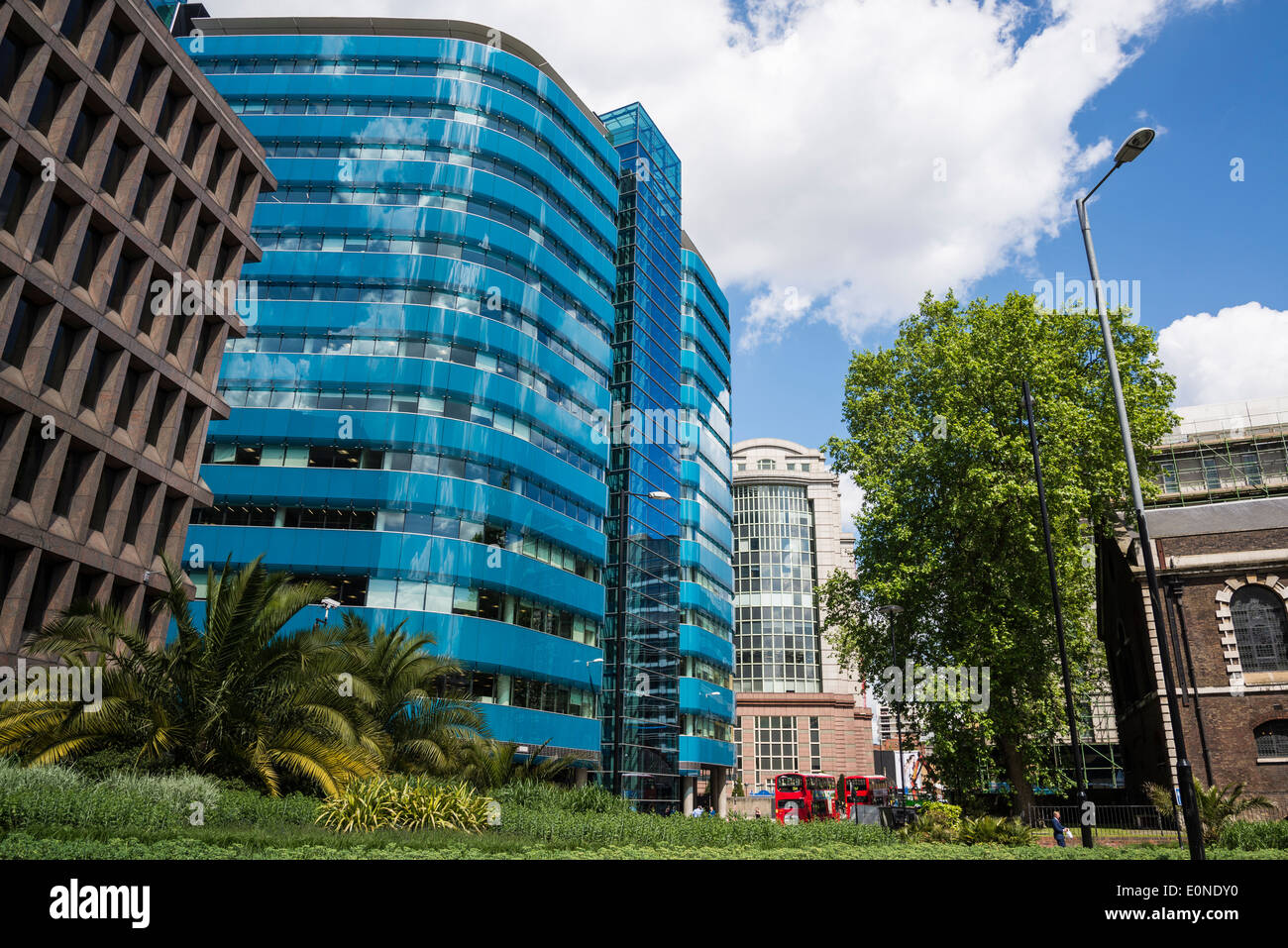 Commercial building in St Botolph Street, City of London, UK Stock ...