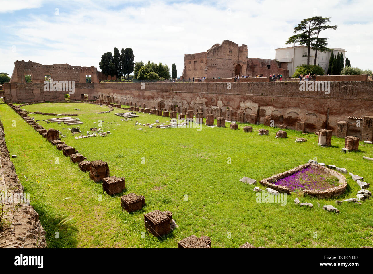 The ruined Stadium, Palatine Hill, Rome Forum, Rome Italy Europe Stock ...