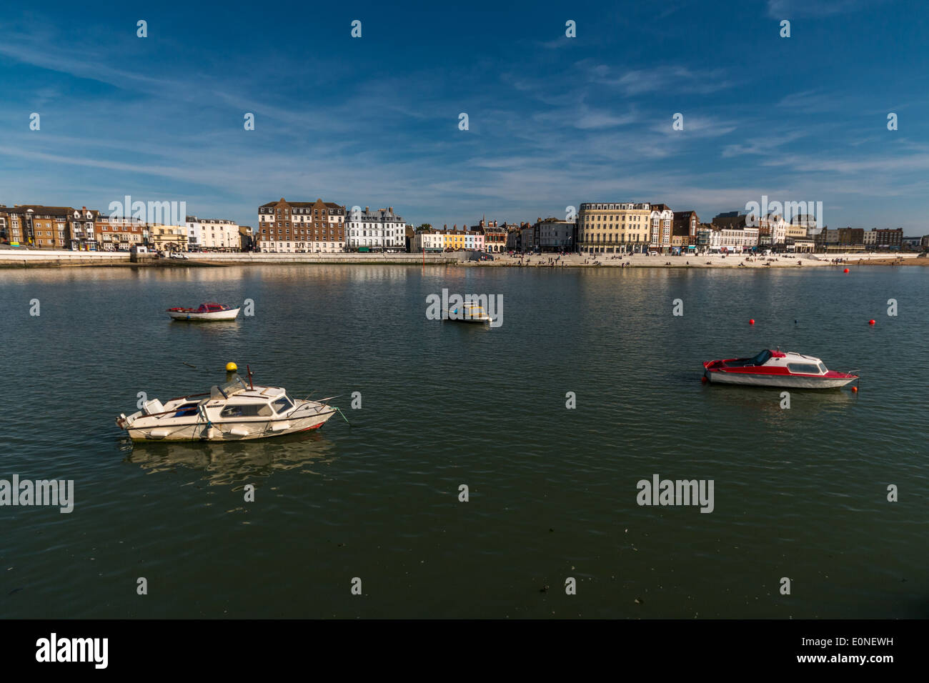 Boats mooring in harbour Stock Photo - Alamy
