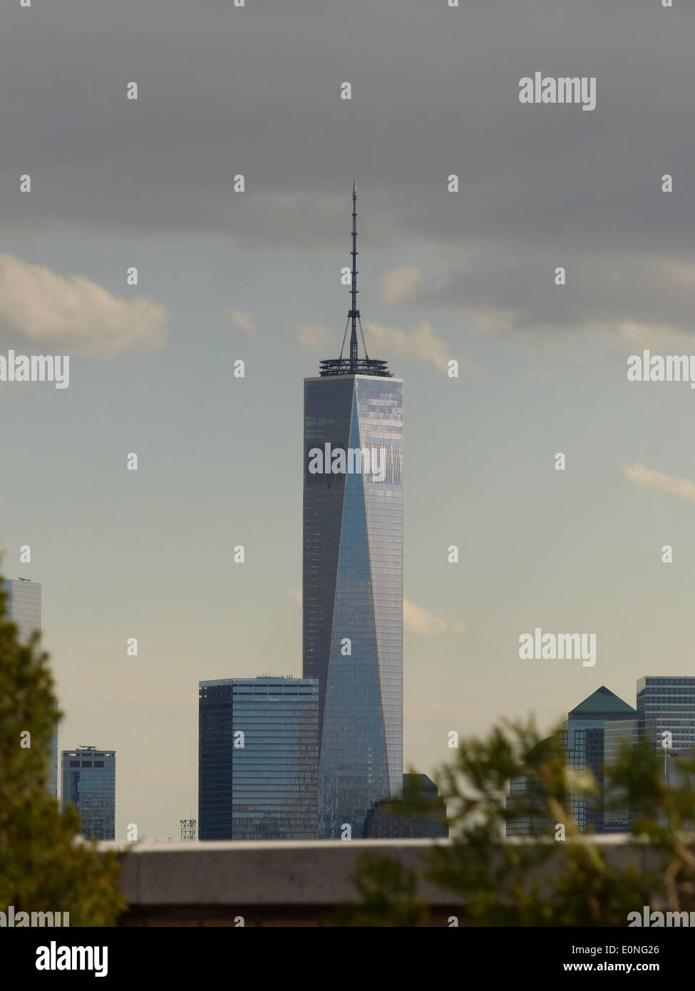 New York Skyline including new Freedom Tower, One WTC Stock Photo - Alamy