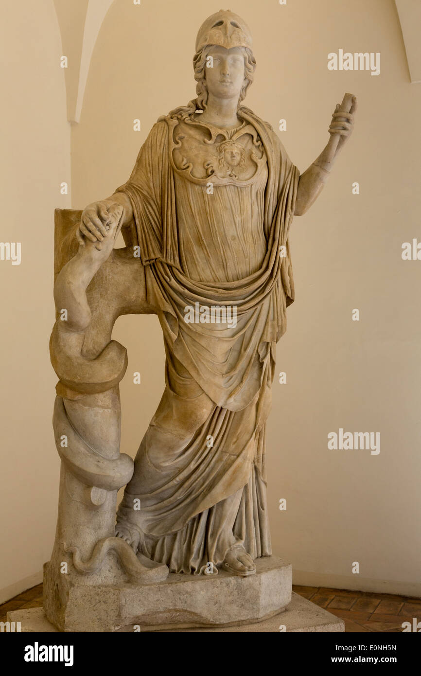 Athena, restored Roman sculpture, National Roman Museum, Palazzo ...
