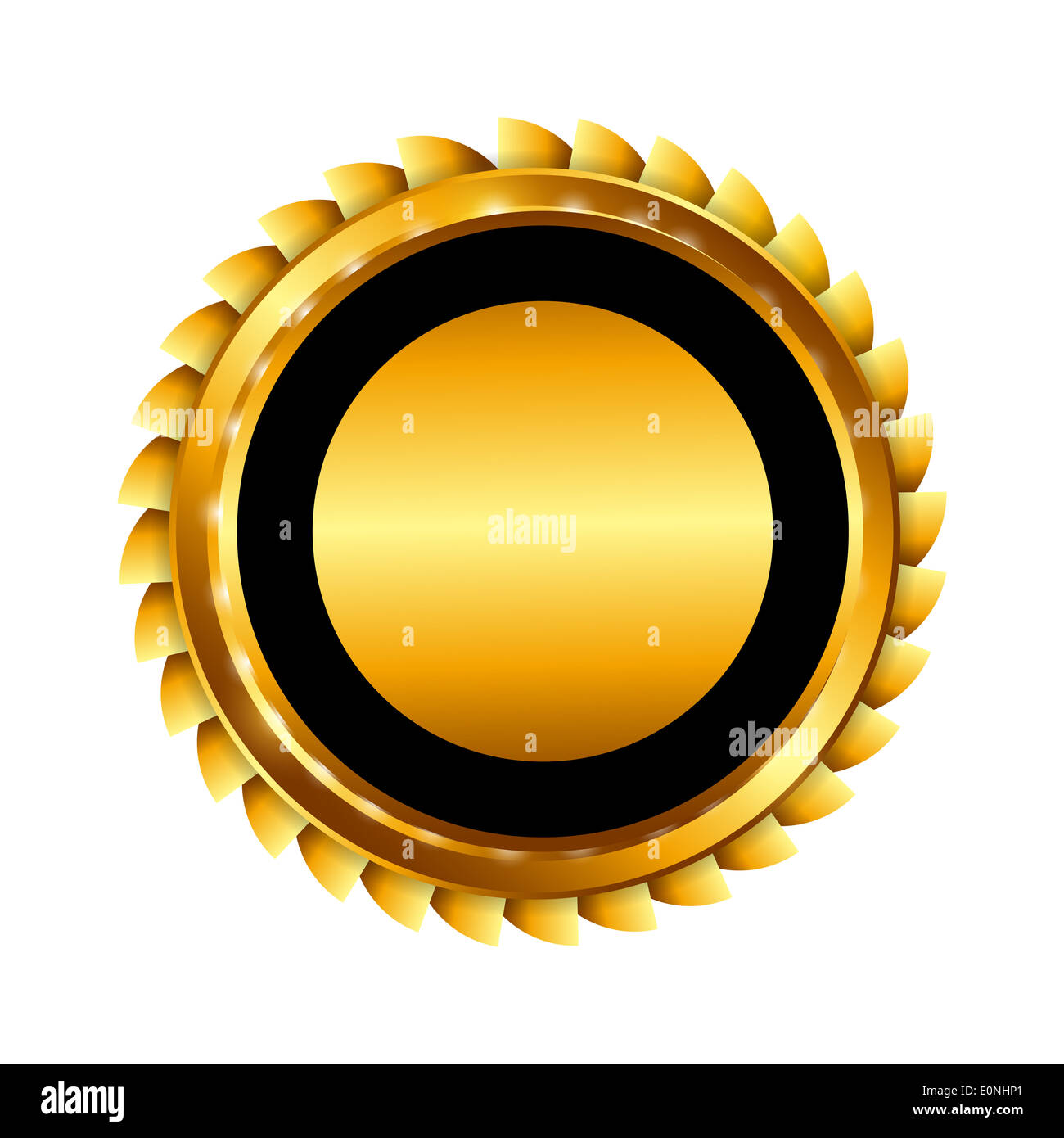 Gold Label Sign Template Vector Illustration Stock Photo - Alamy