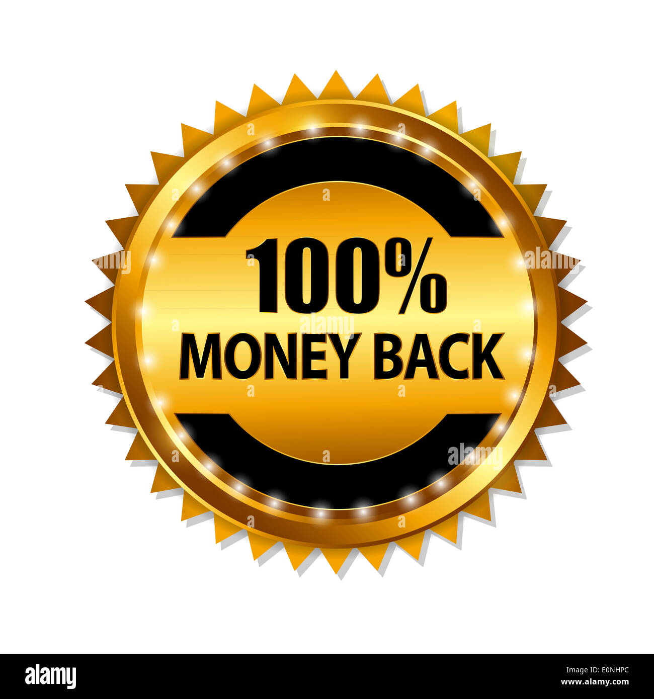 Gold Label Sign Template Vector Illustration Stock Photo - Alamy