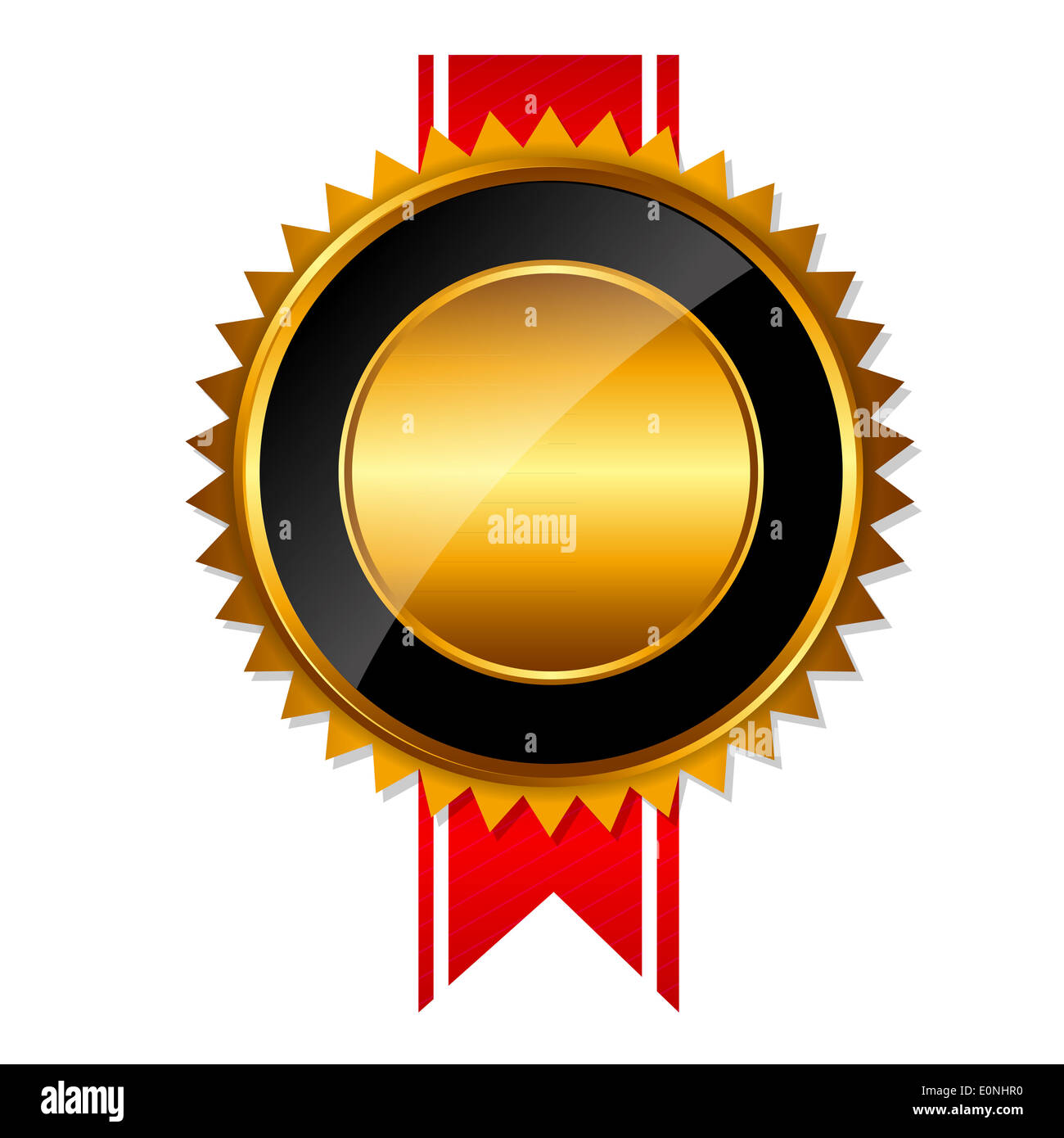 Gold Label Sign Template Vector Illustration Stock Photo - Alamy