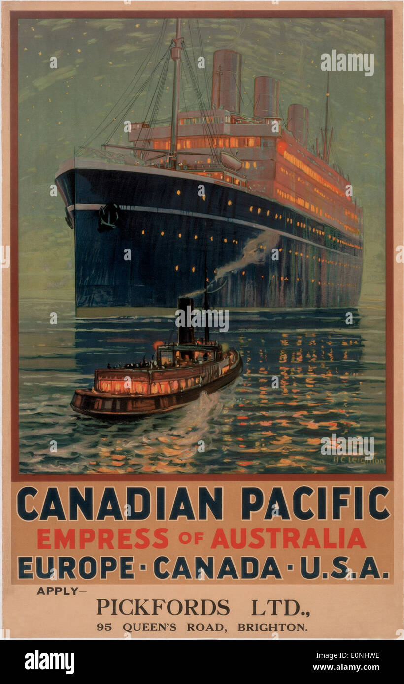 Canadian pacific ocean liner hi-res stock photography and images - Alamy