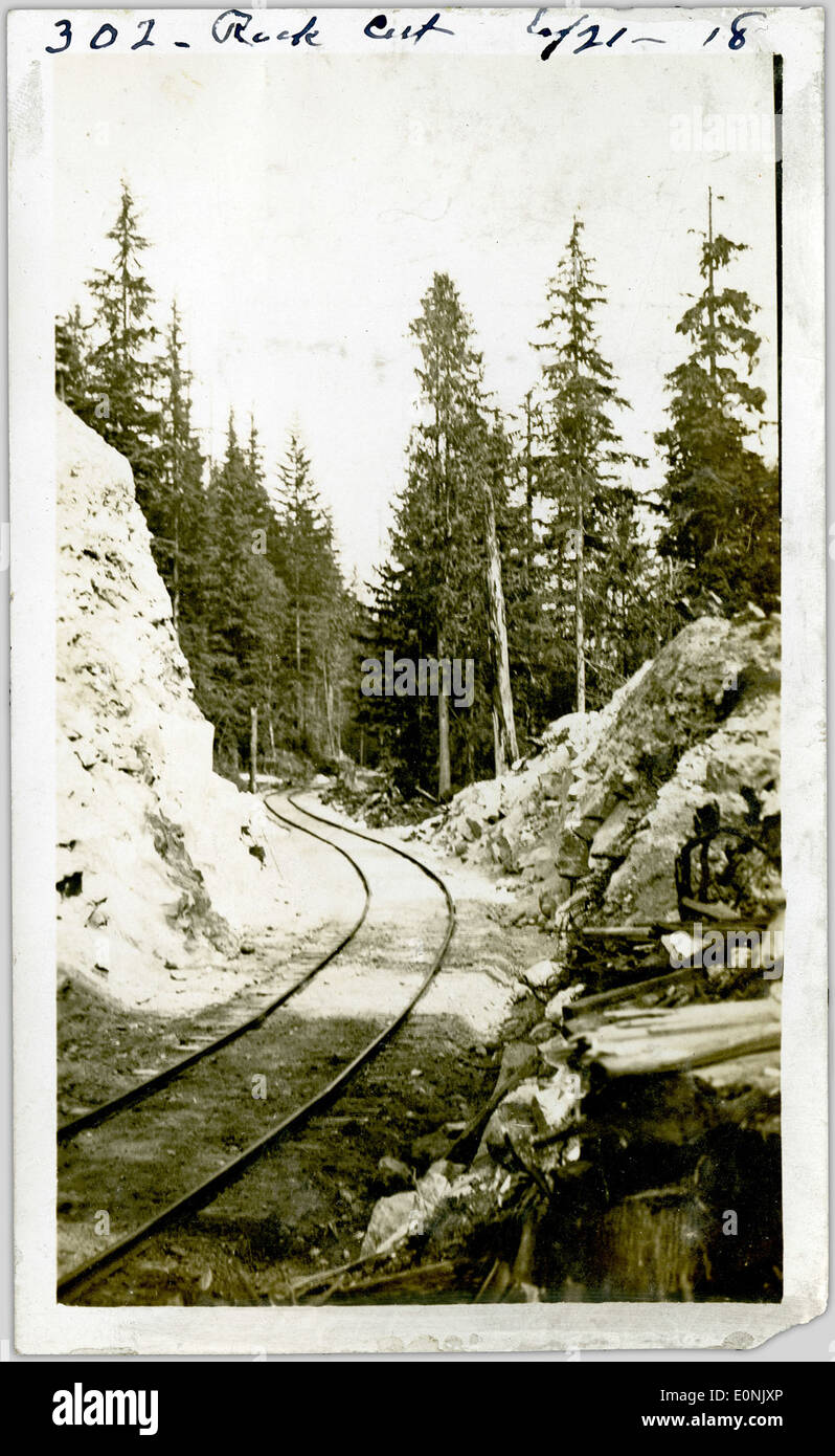 A rock cut, referring to a geological formation or a man-made ...