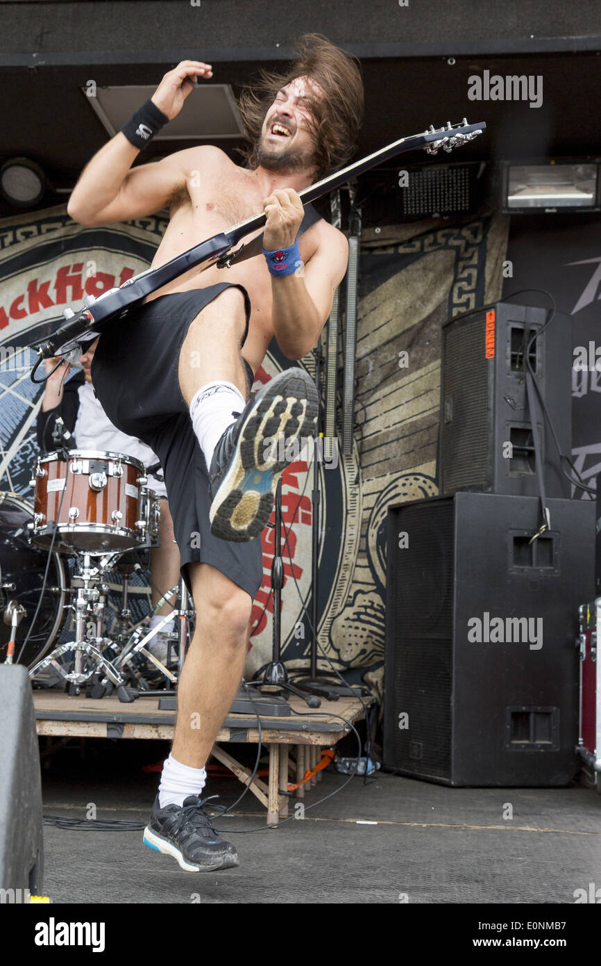 Columbus, Ohio, USA. 16th May, 2014. Guitarist DANGO (aka NIKLAS ...