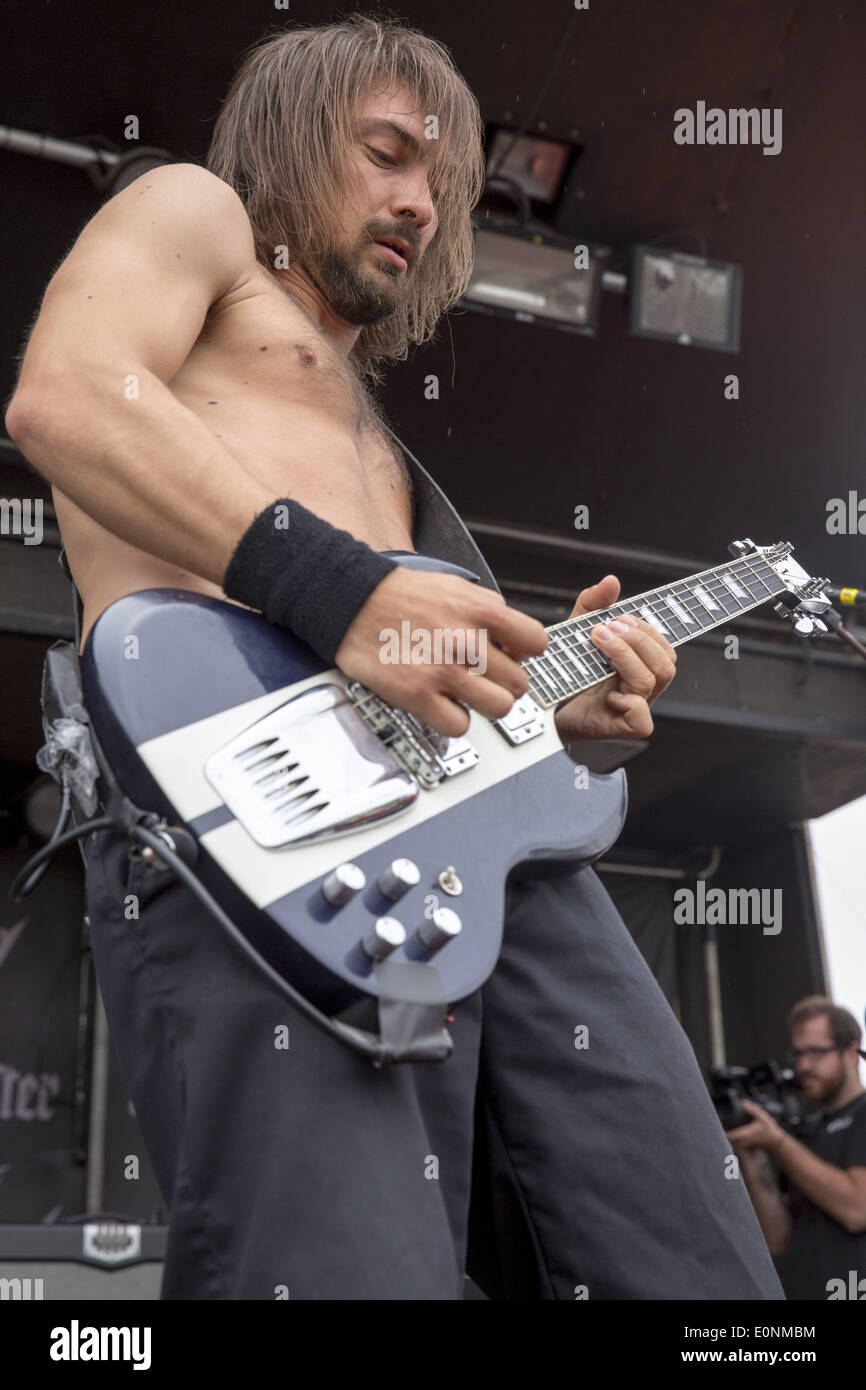 Columbus, Ohio, USA. 16th May, 2014. Guitarist DANGO (aka NIKLAS ...