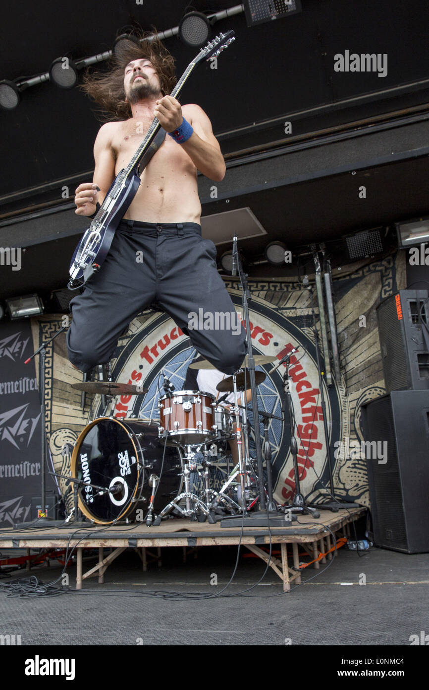 Columbus, Ohio, USA. 16th May, 2014. Guitarist DANGO (aka NIKLAS ...