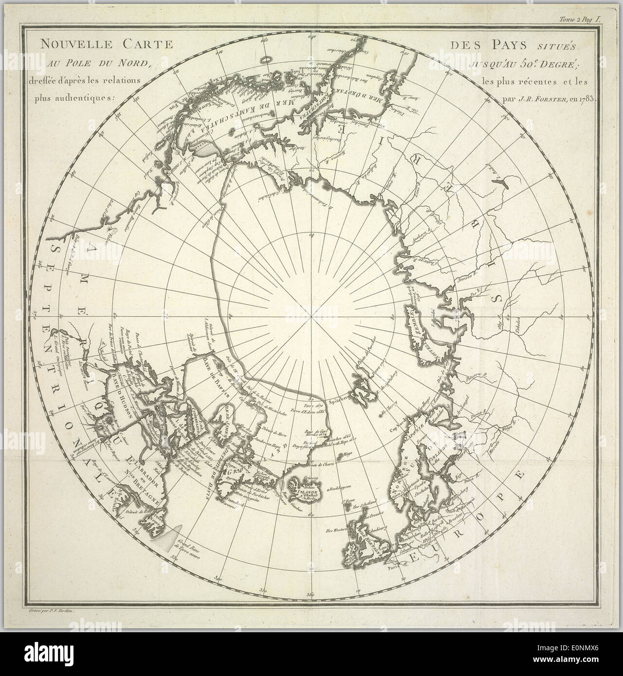 Map north pole hi-res stock photography and images - Alamy