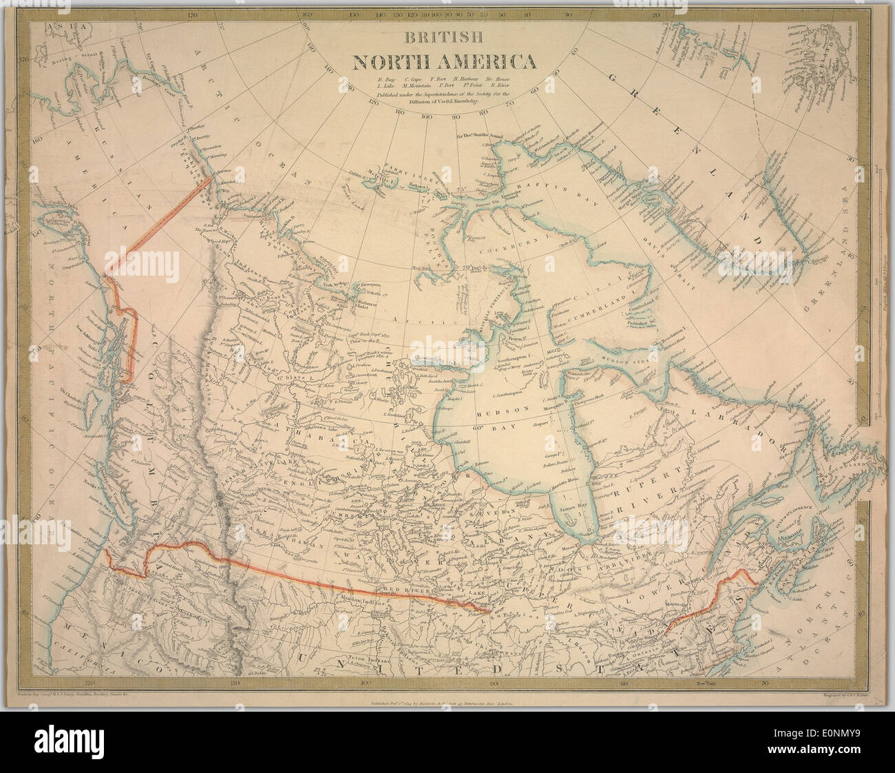 This title references the historical region of British North America ...