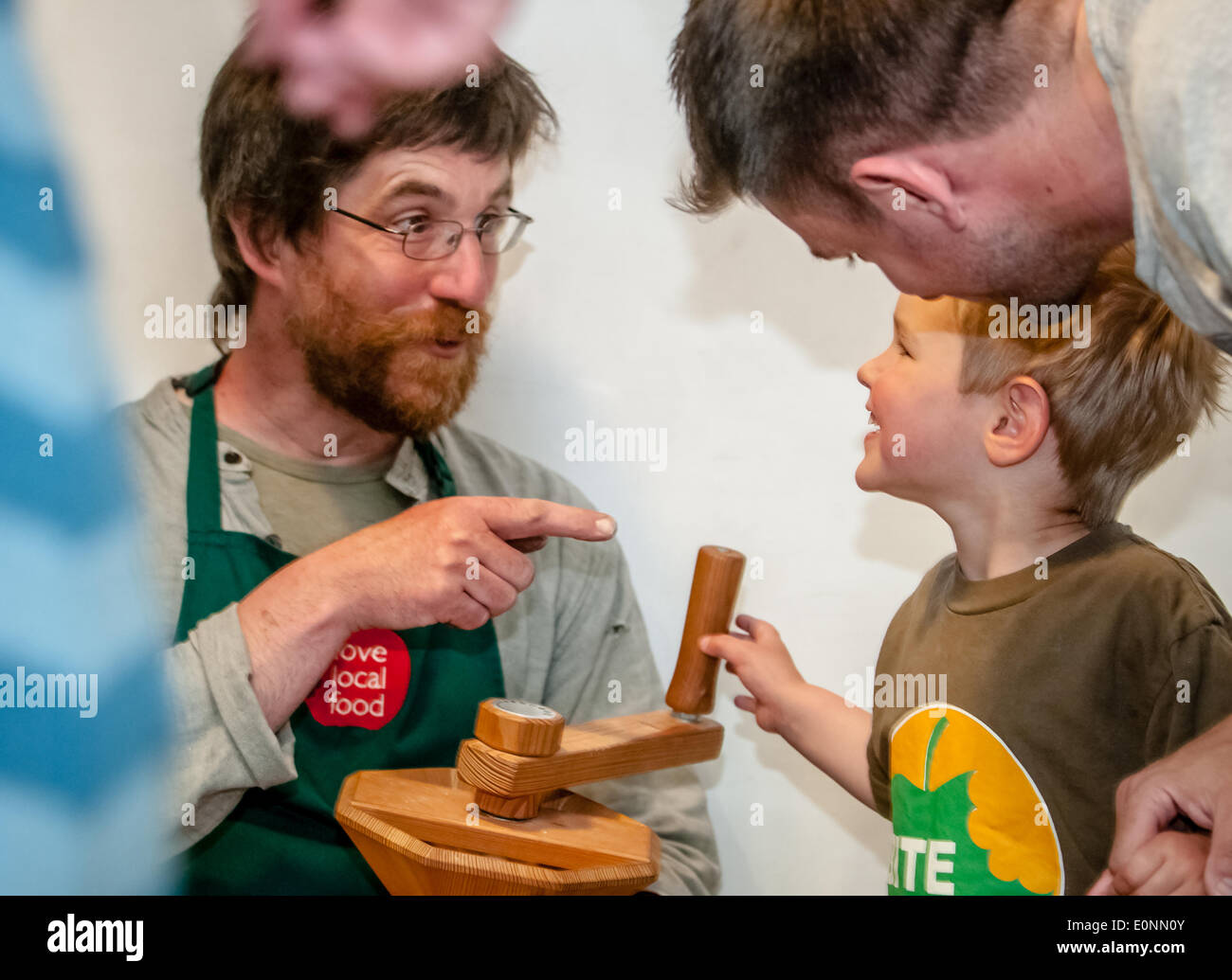 Exeter, Devon, UK. 17th May 2014. Kevin Cotter from Love Local Food in ...