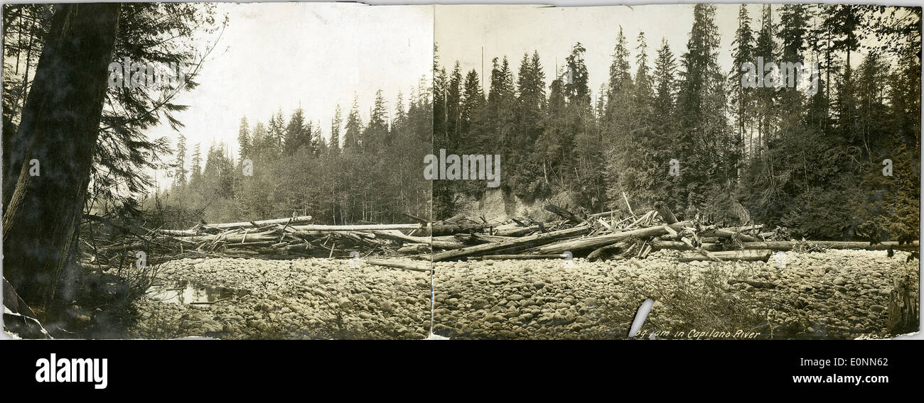 Log jam on river hi-res stock photography and images - Alamy