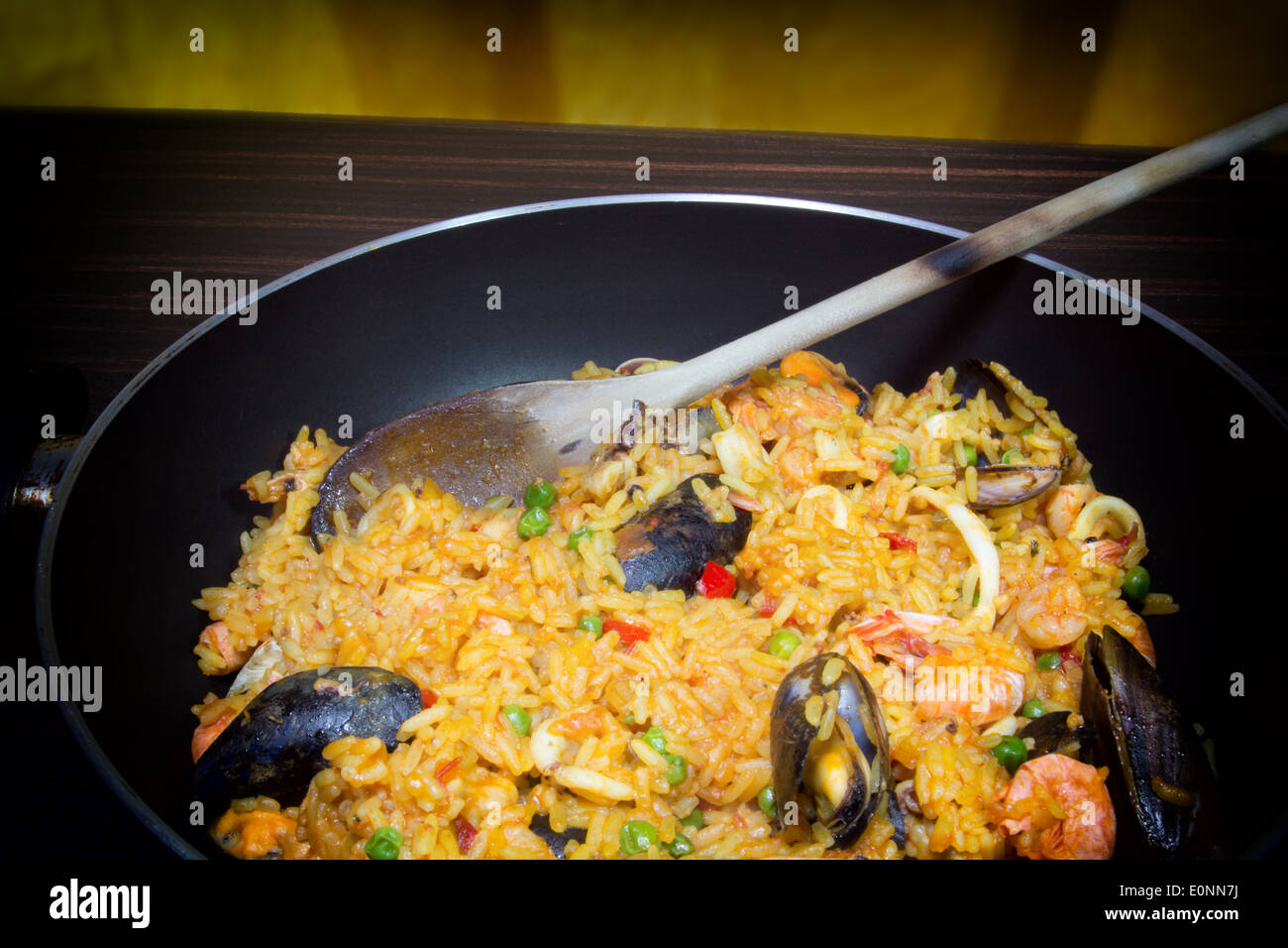 Tasty fish paella hi-res stock photography and images - Alamy