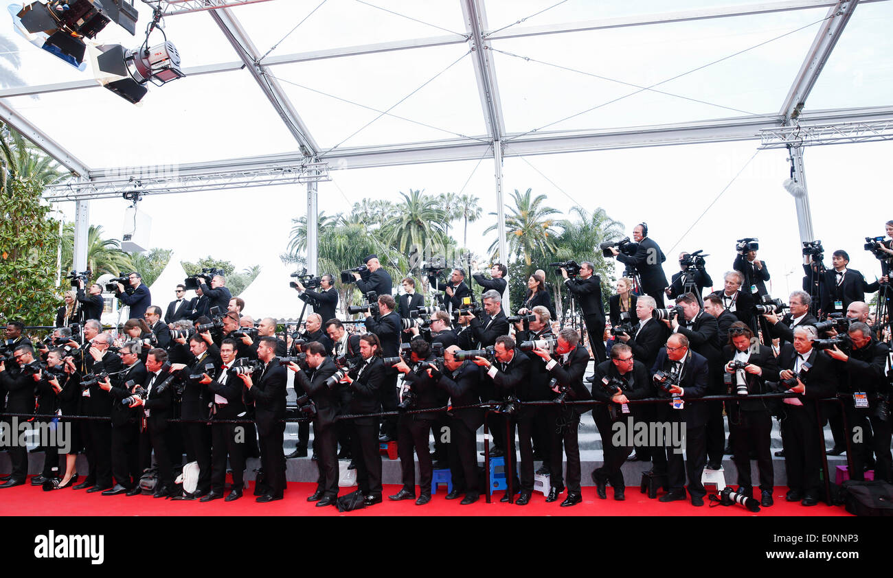 PRESS PHOTOGRAPHER SAINT LAURENT. PREMIERE 67TH CANNES FILM FESTIVAL ...