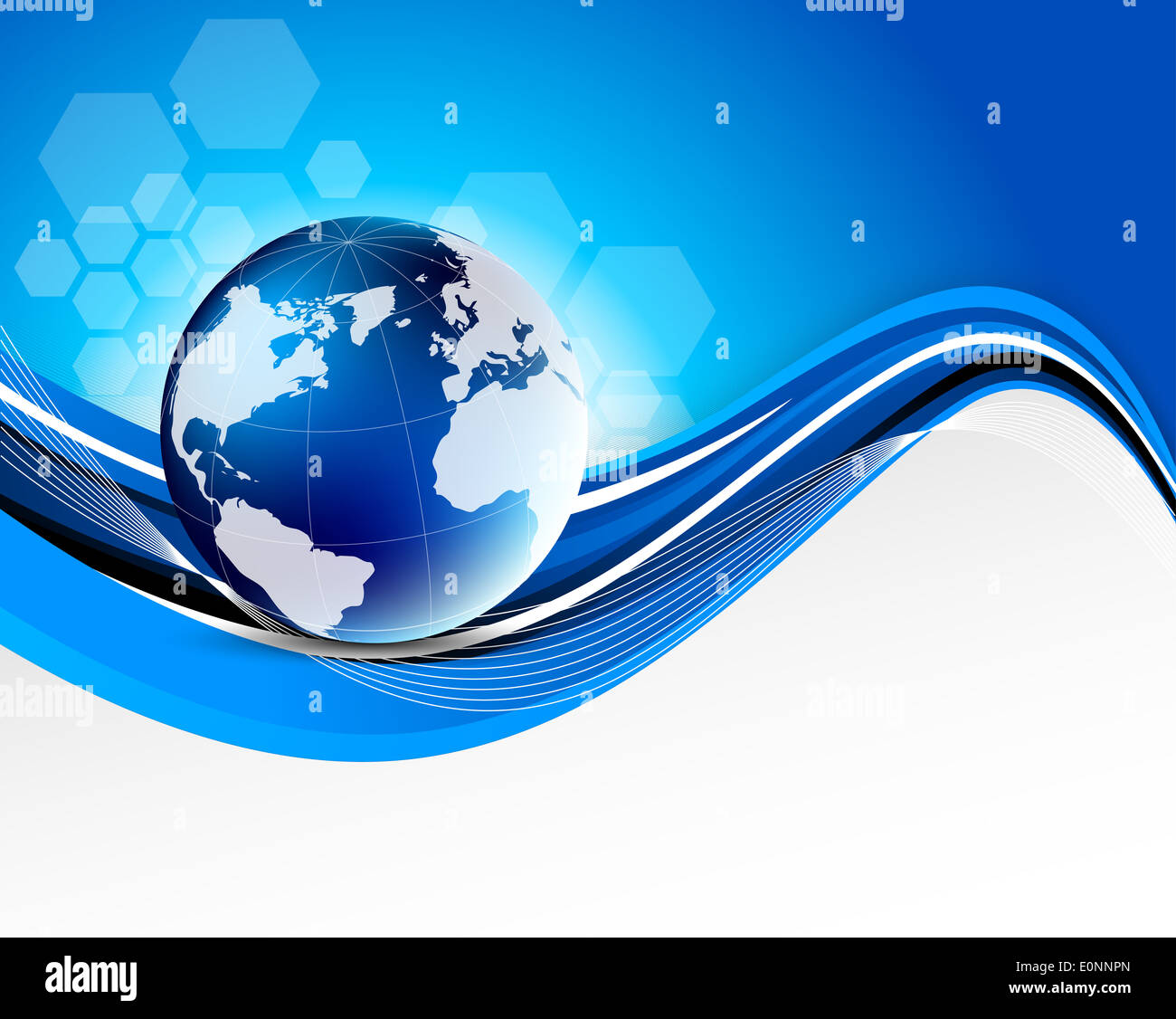 Abstract tech background with globe Stock Photo - Alamy