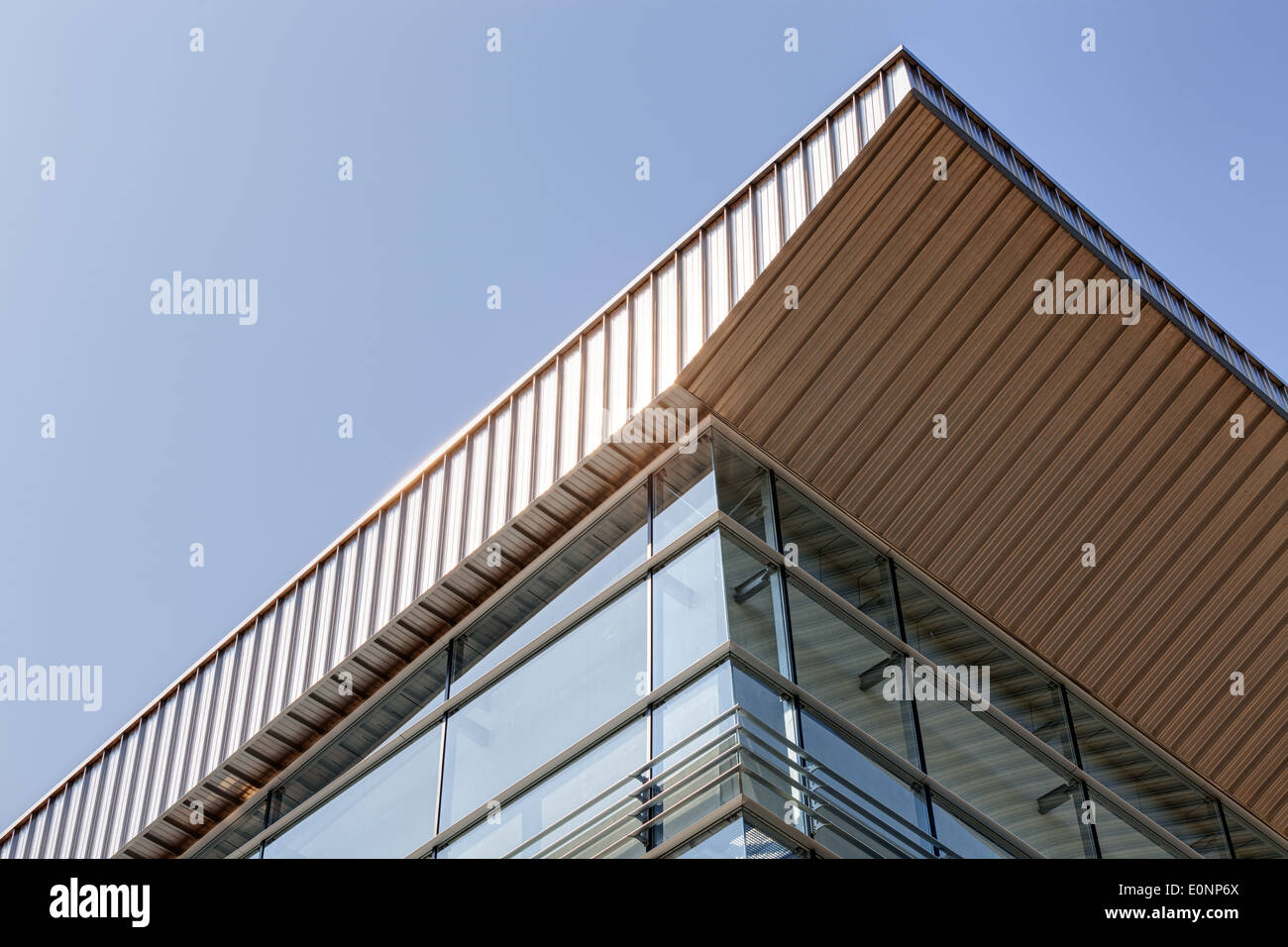 Details of aluminum facade and aluminum panels Stock Photo - Alamy