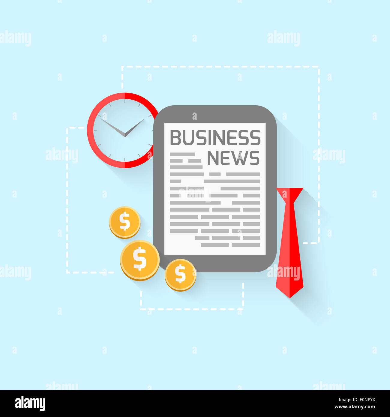 Business design in flat style Stock Photo - Alamy