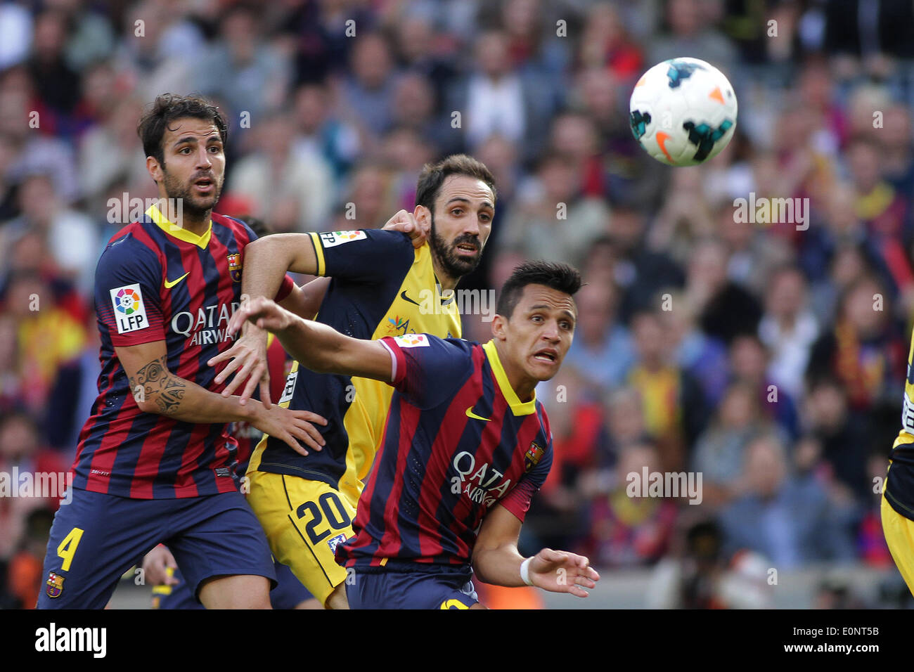 Barcelona, Spain. 17th May, 2014. Alexis in action during the spanish ...