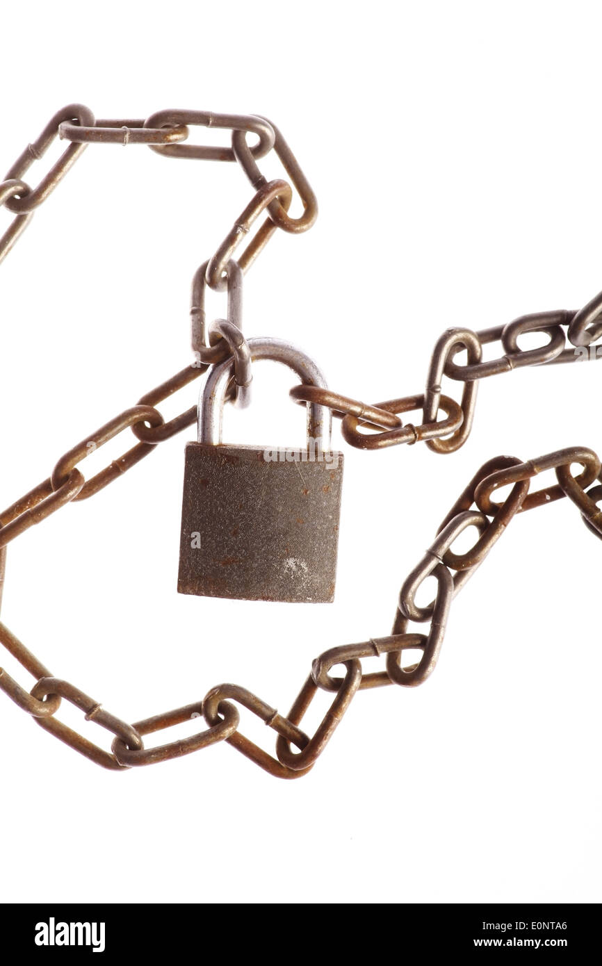 Old lock and chains hi-res stock photography and images - Alamy